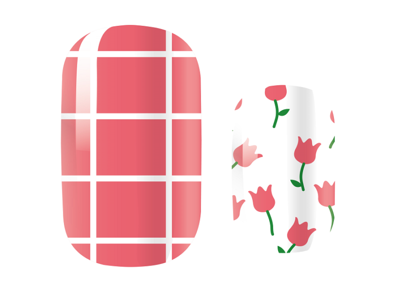 Glitter Tulips – Nagelfolien von myfingerprint.ch