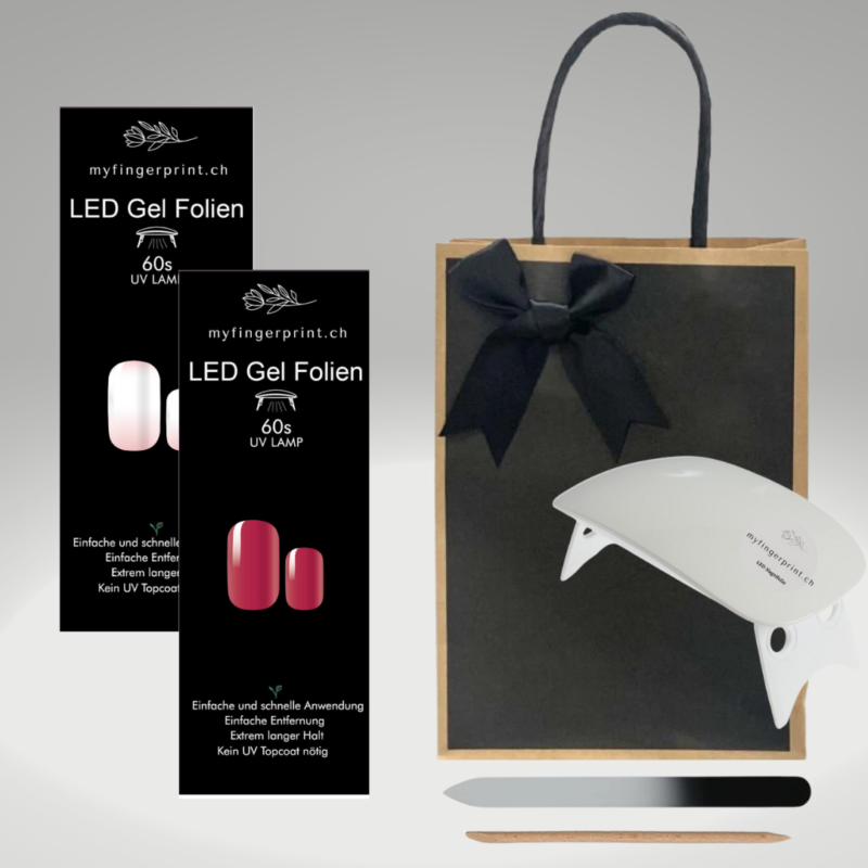 LED Geschenkset – Nagelfolien von myfingerprint.ch